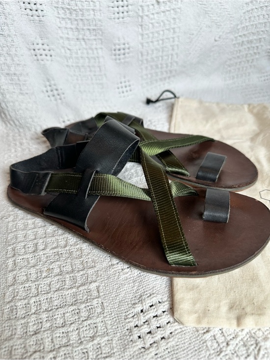 Vivo barefoot | Shoes | Vivobarefoot Leather Footbed Sandals With Olive ...